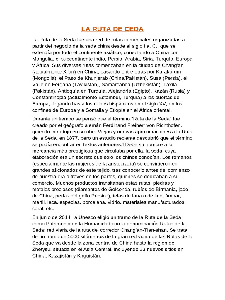 La Ruta de Ceda | PDF