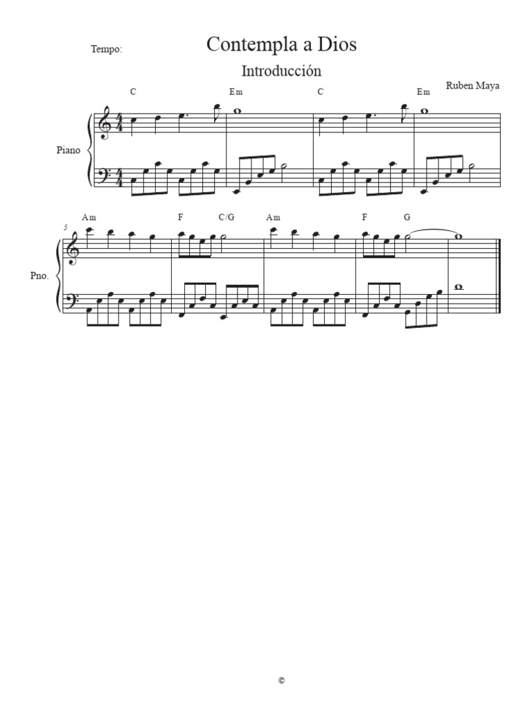 Arreglo Contempla A Dios | PDF