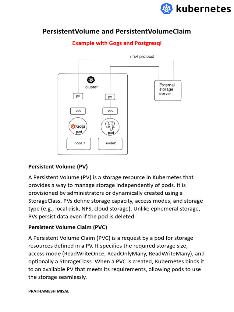 PV & PVC | PDF | Postgre Sql | Information Technology Management