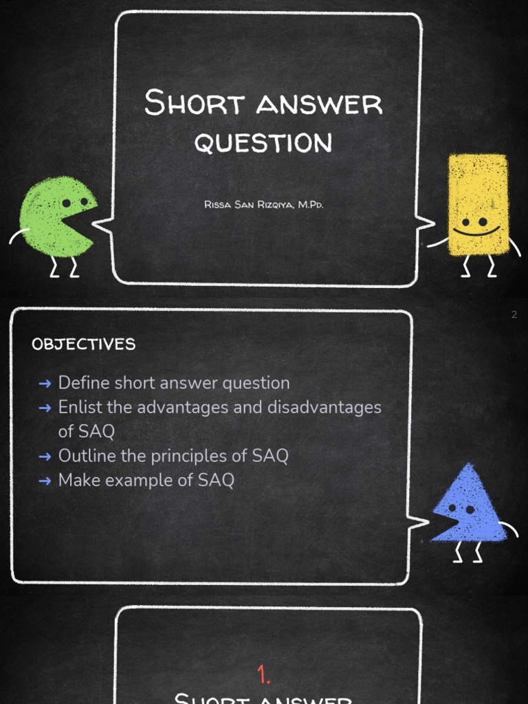 Understanding Short Answer Questions | PDF | Question | Knowledge