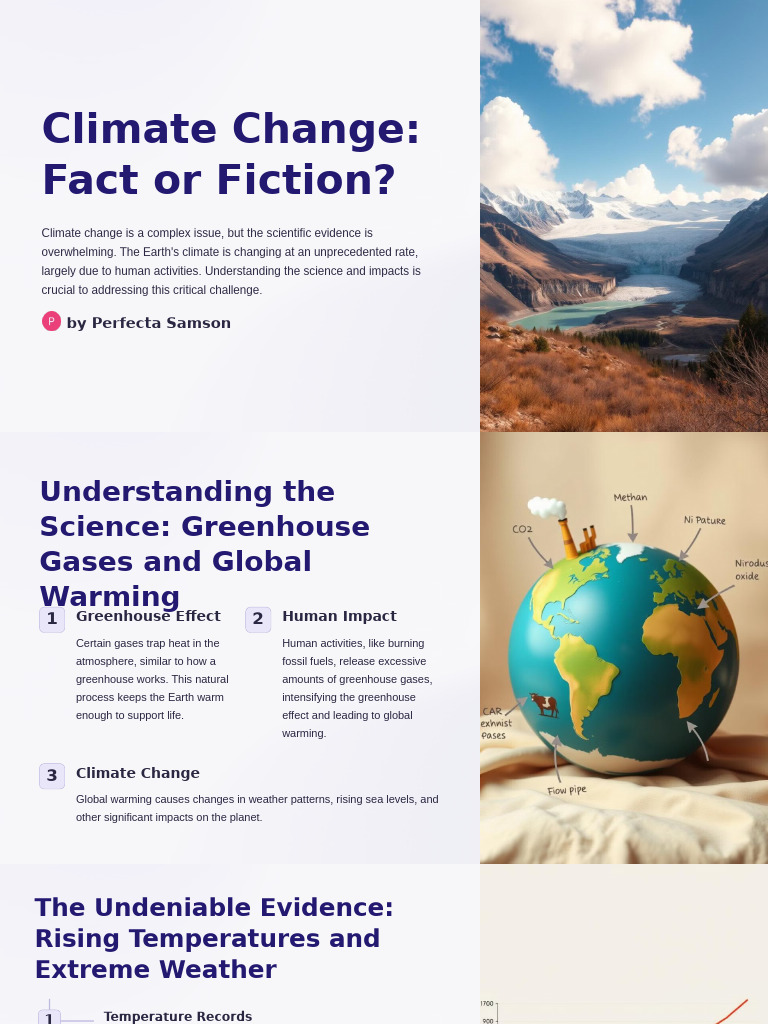 Climate Change Fact or Fiction | PDF | Climate Change | Climate