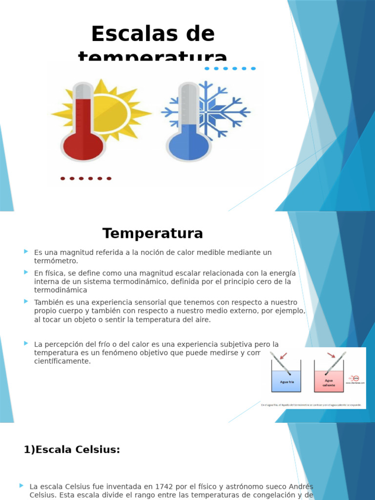 Escalas de Temperatura PRESENTACION | PDF