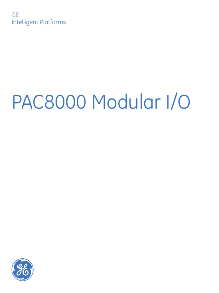 Pac8000 Modular Io Gfa1779a | PDF | Programmable Logic Controller | Power Supply