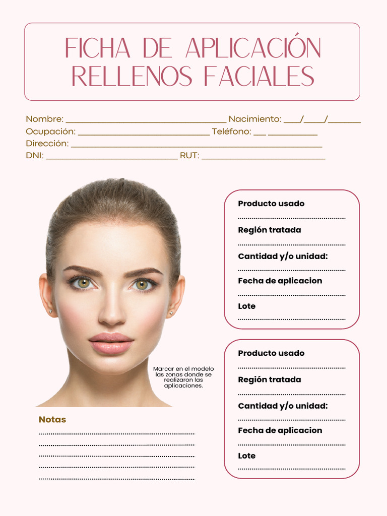 Ficha Clínica de Aplicación de Botox | PDF