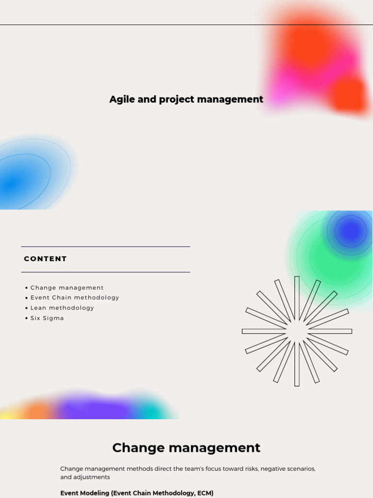 Change Management | PDF | Lean Manufacturing | Six Sigma