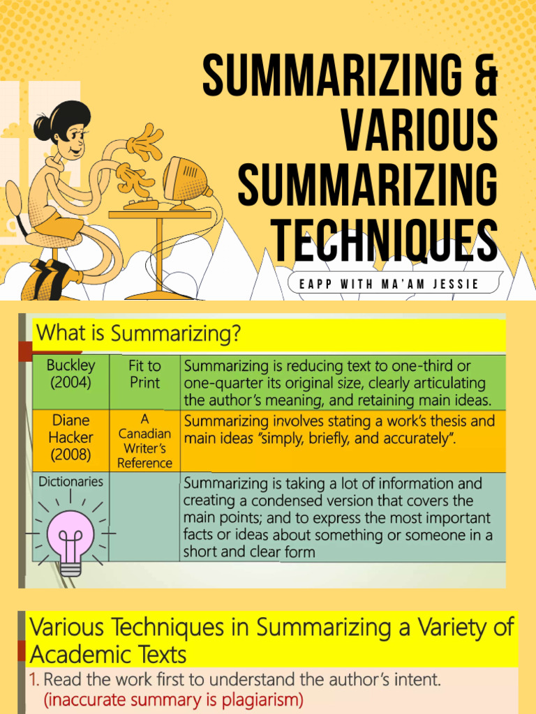 EAPP Lesson3 Summarizing | PDF