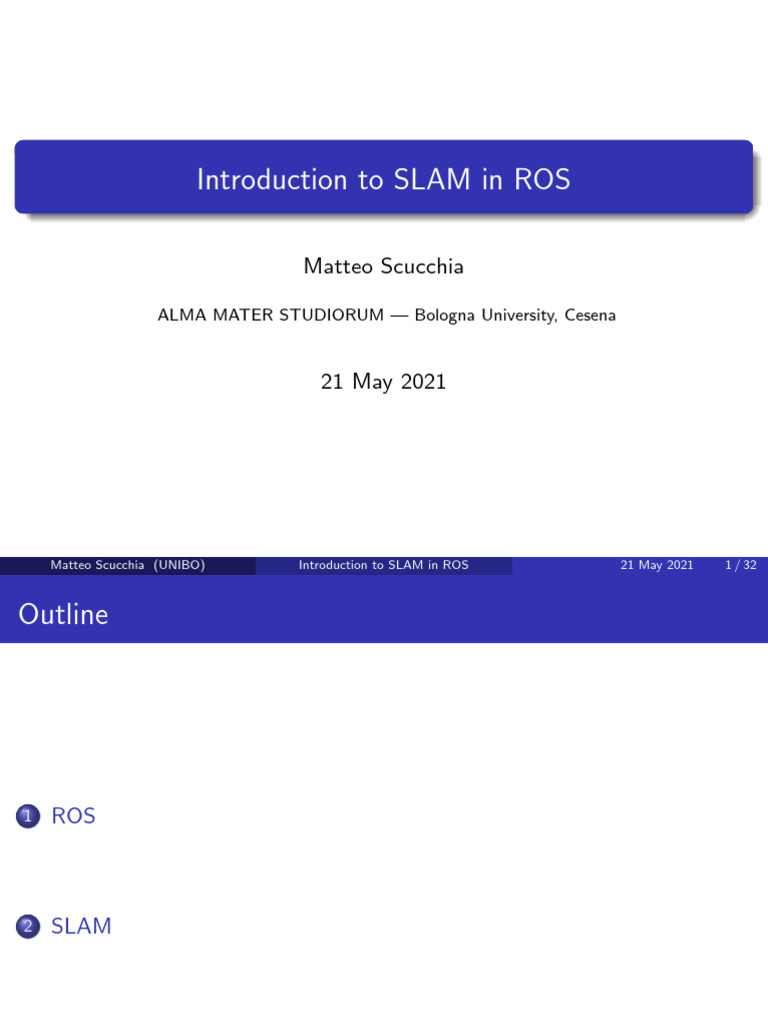 ROS_scucchia | PDF | Computing | Computer Science