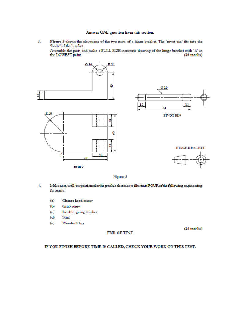 Sketch & Design Questions TD - Csec #4 | PDF