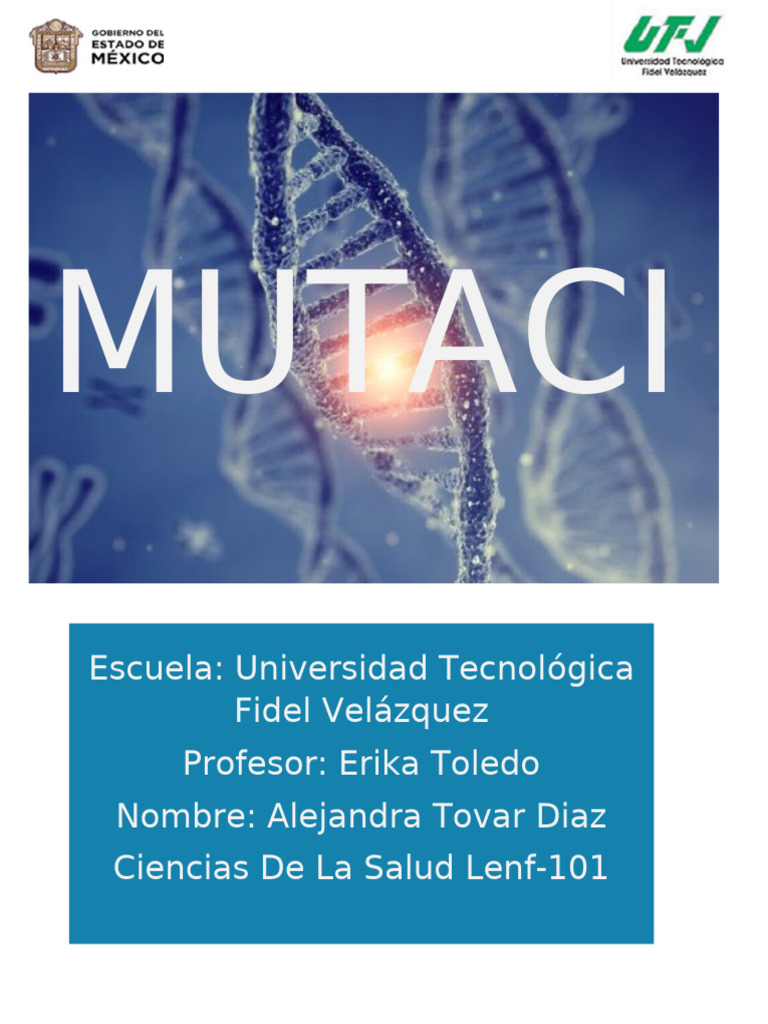 Biologia mutaciones | PDF | Mutación | Mutageno