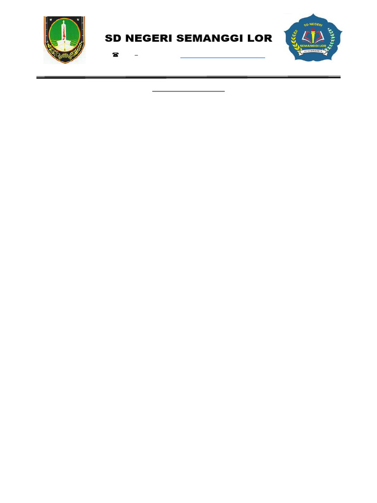 Sk Pembagian Tugas Ujian Sekolah Sdn Semanggi Lor Tahun 2024-2025 | PDF