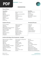 Occupational Therapy Report Templete | PDF