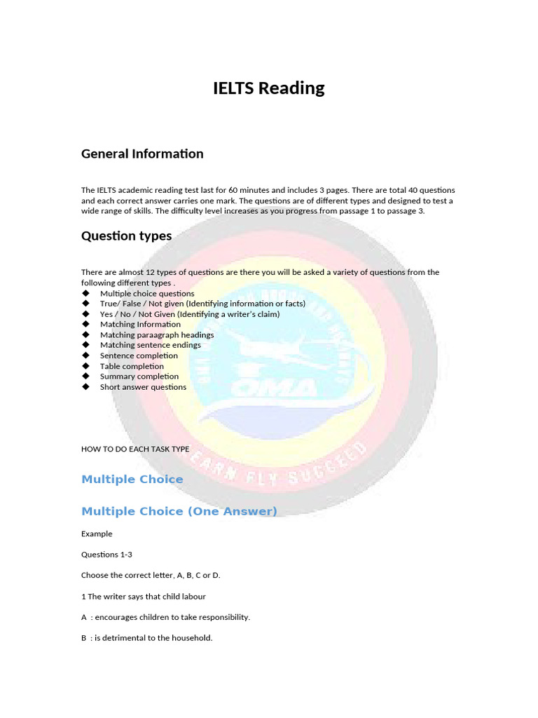 Ielts Reading 1 Pdf Multiple Choice Suffragette