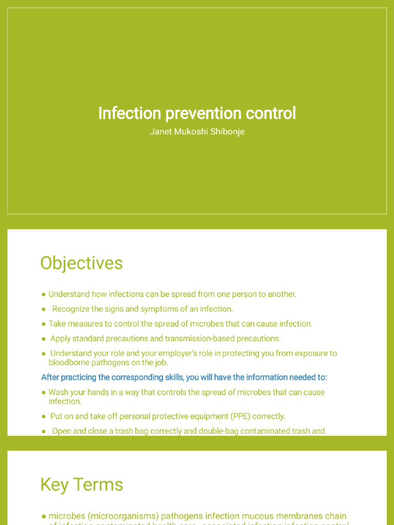 Infection Prevention Control | PDF