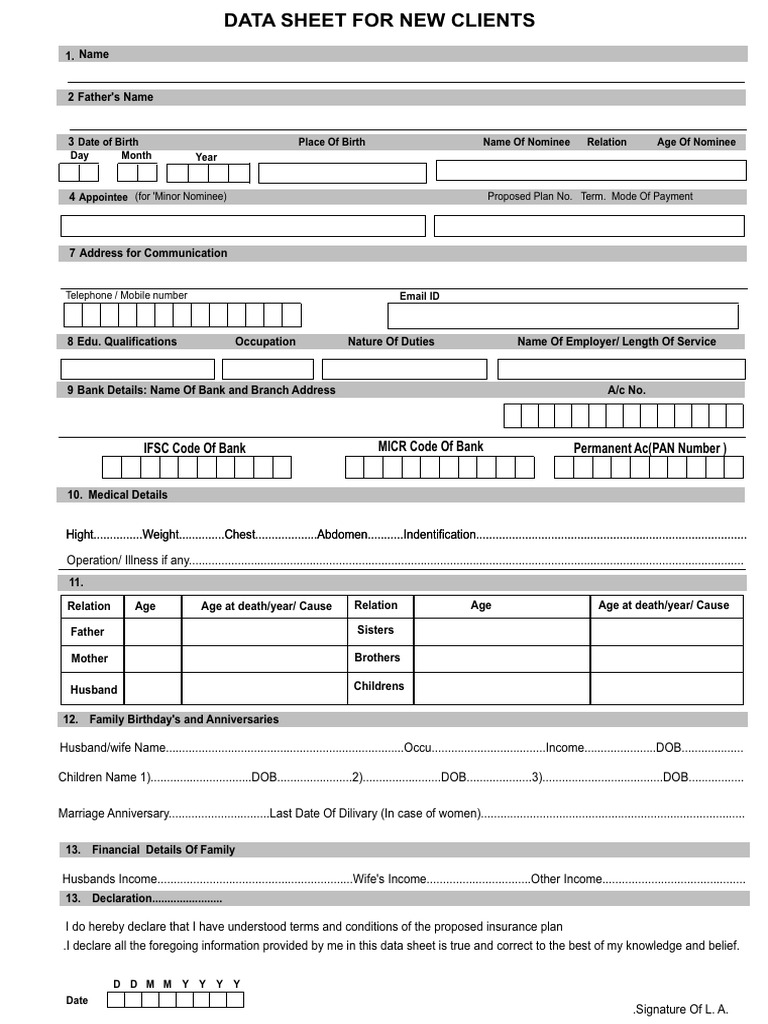 LIC DATA SHEET | PDF