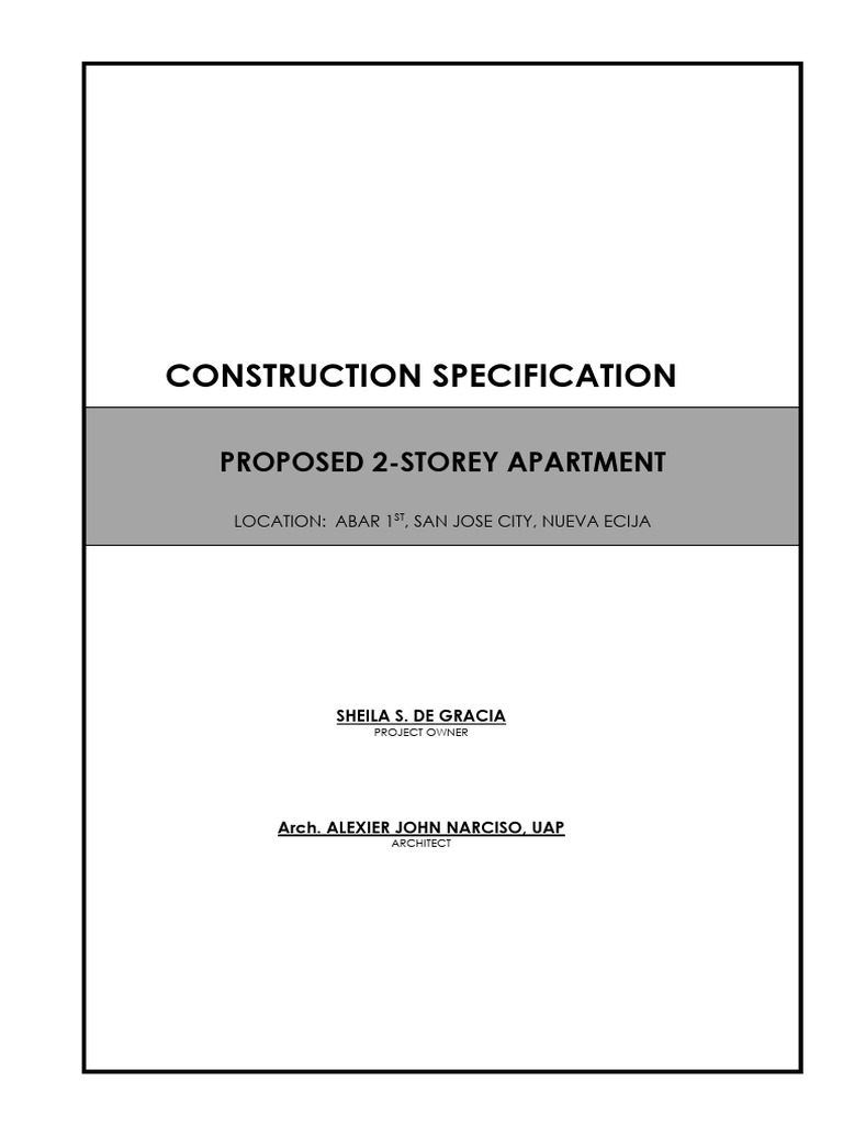 dunhill_specs | PDF | Concrete | Plumbing