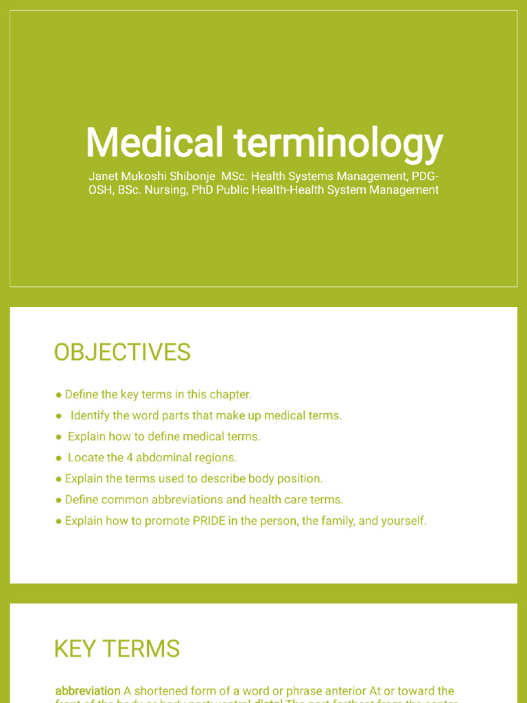 Medical Terminologies-Chapter 9 | PDF