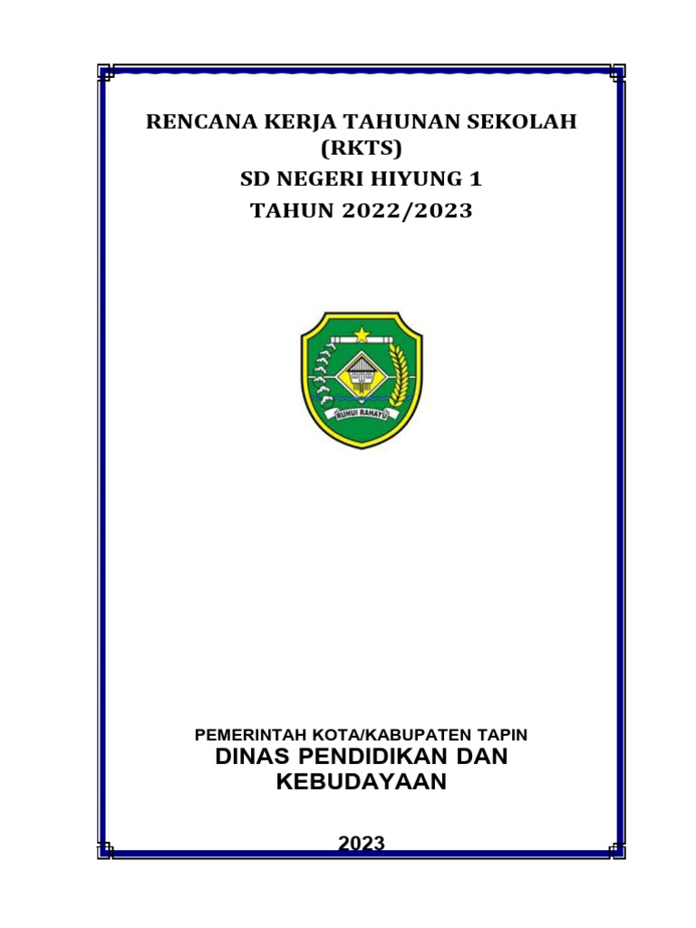 CONTOH RENCANA KERJA TAHUNAN (RKT) | PDF