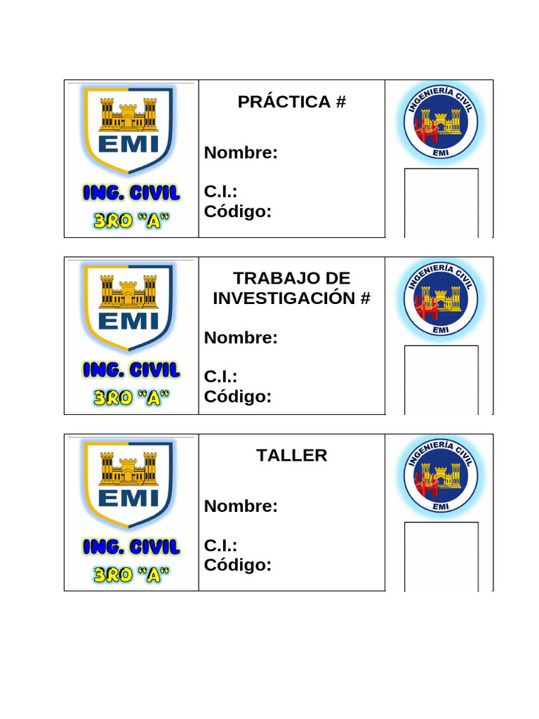 TALONARIO Trab. Prac | PDF