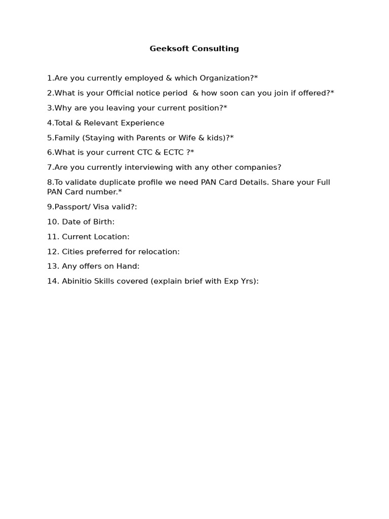 Geeksoft Basic Assessment - Sales | PDF