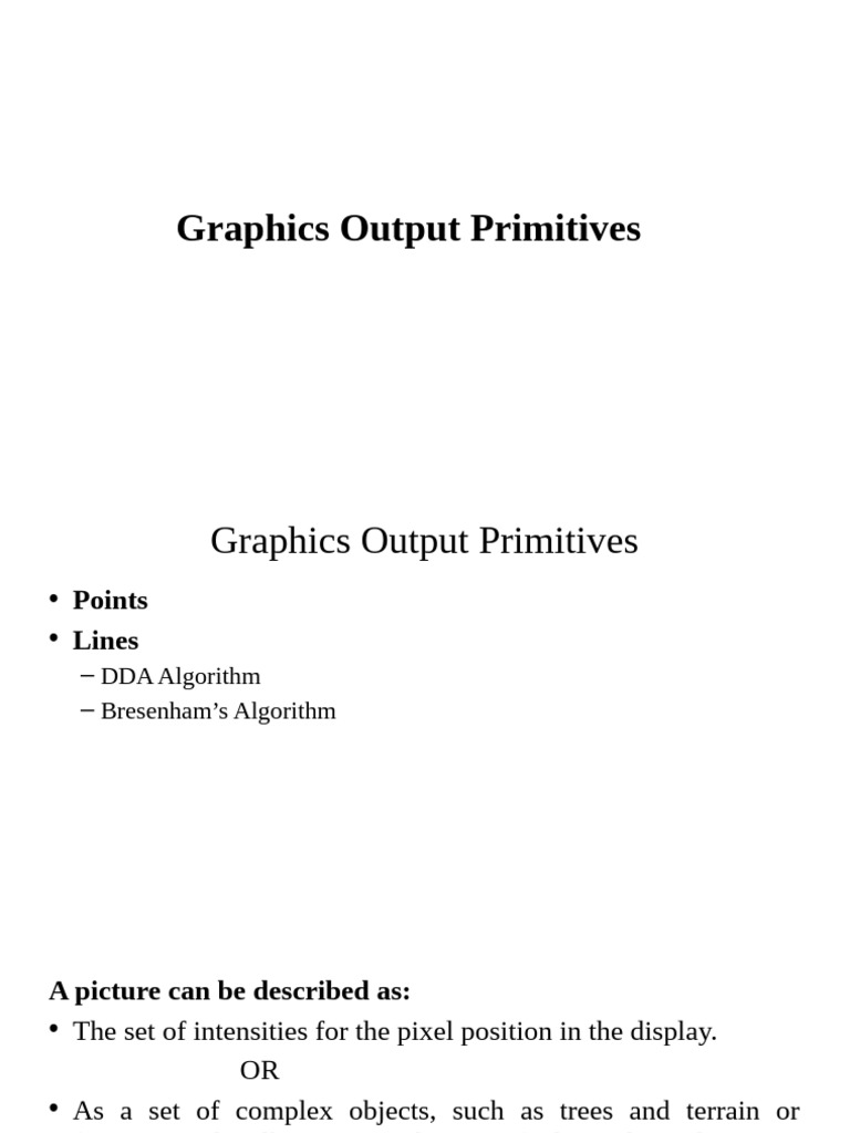L-5 (Line Drawing Algorithms) | PDF | Graphics | Computer Graphics