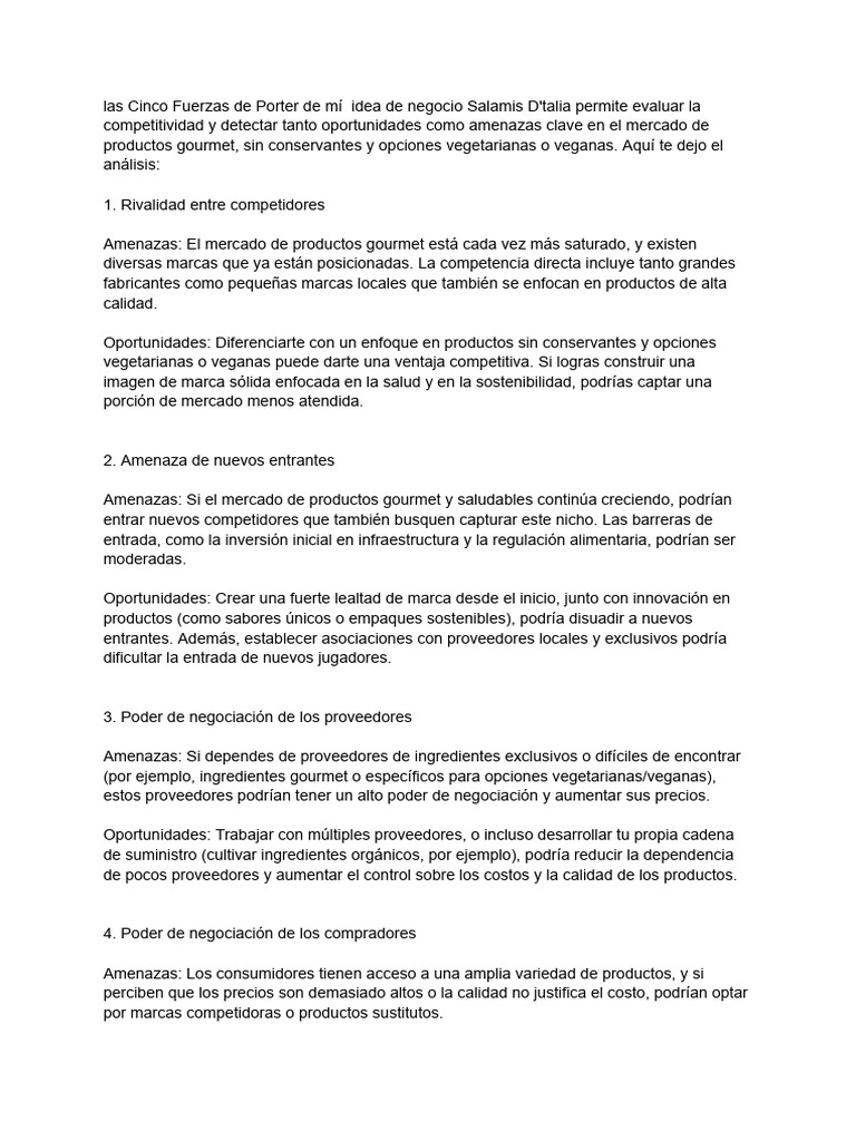 Las 5 Fuerzas de Porter | PDF | Economias | Sector privado