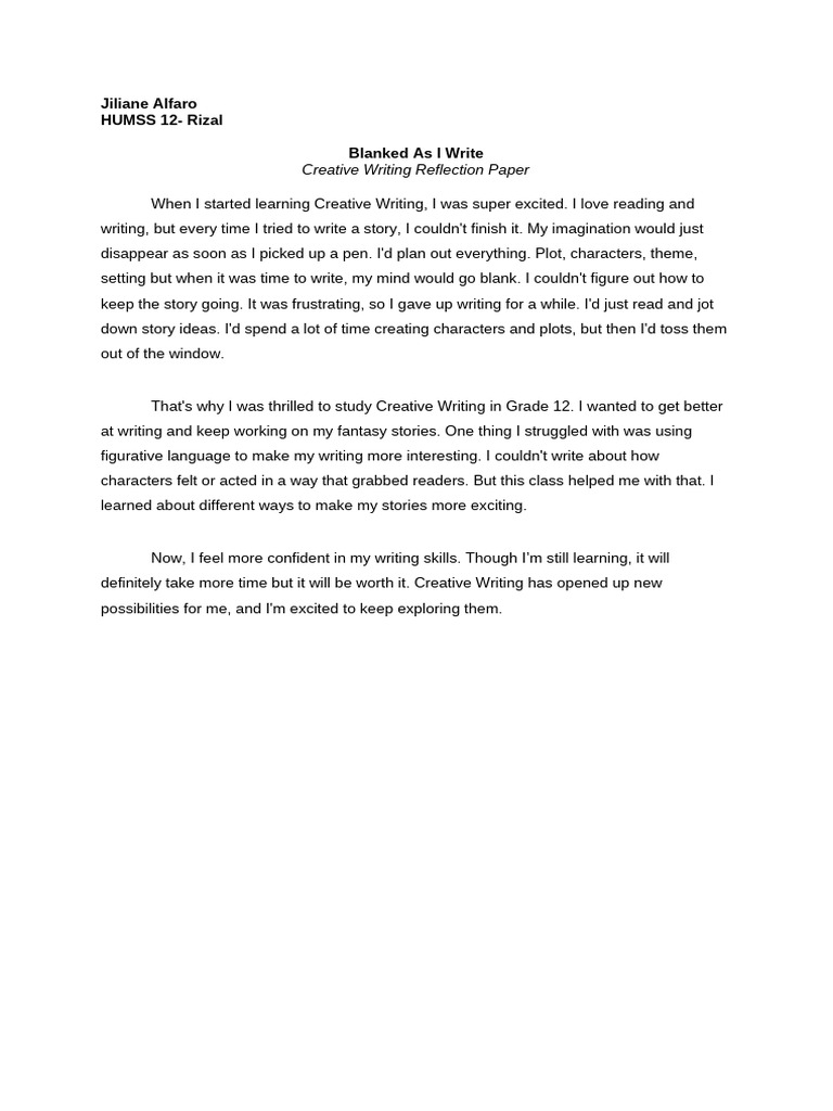 Creative Writing | PDF