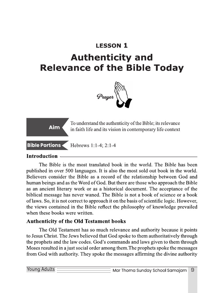 Young Adult First 3 Lessons | PDF