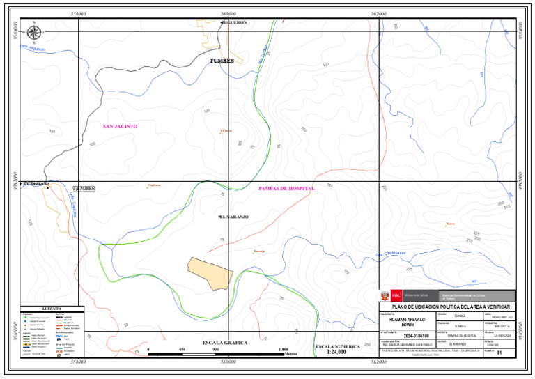 VERIFICACION PLANO DE UBICACIÓN | PDF | Geodesia | Cartografía