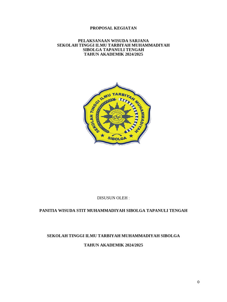 Wisuda Sarjana STIT Muhammadiyah 2025 | PDF