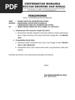 Pemberitahuan Pelaksanaan Uts Genap 2024-2025 Mahasiswa | PDF