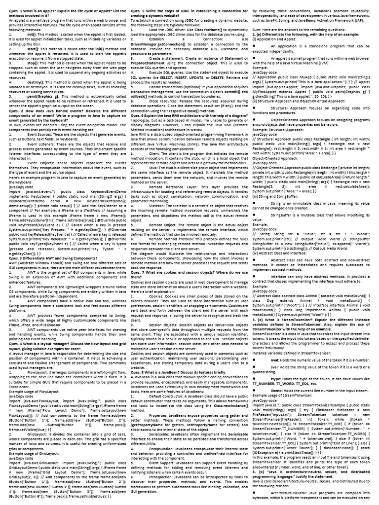 Mcs 024 Part 1 | PDF | Method (Computer Programming) | Class (Computer Programming)