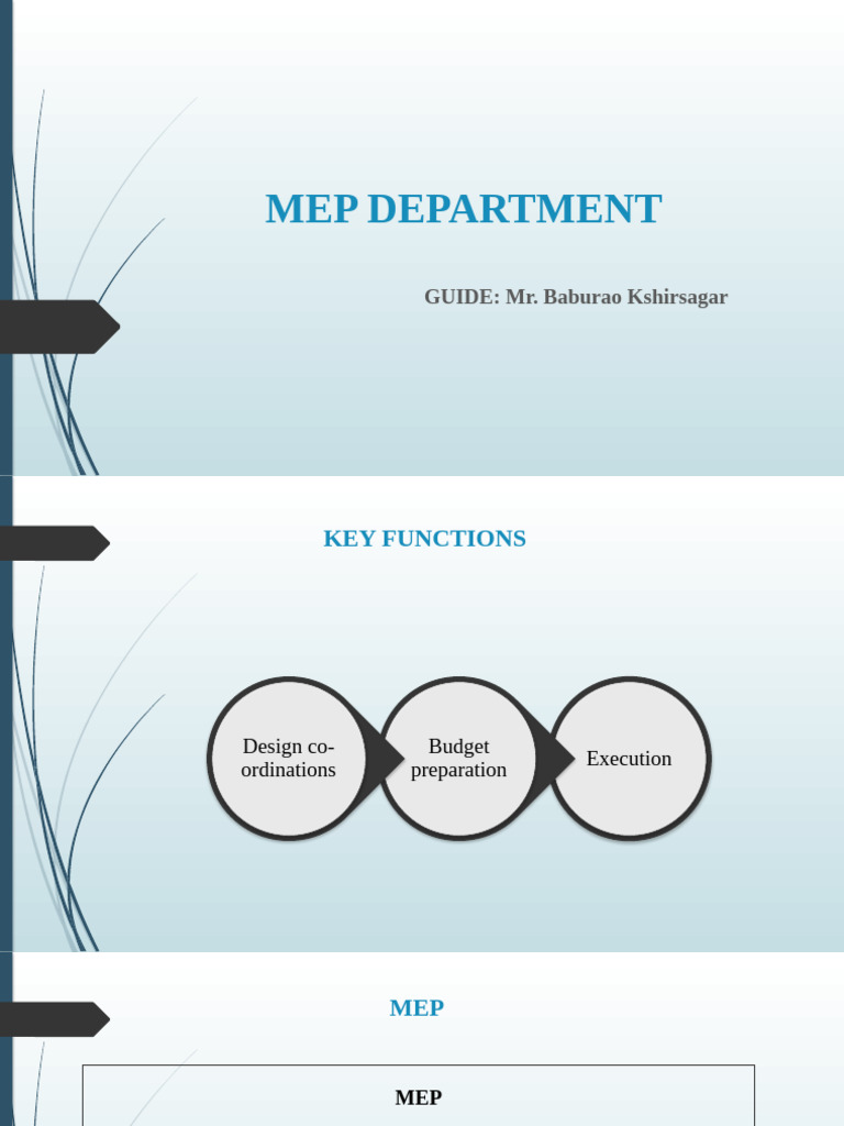 Mep Department | PDF | Toilet | Tap (Valve)