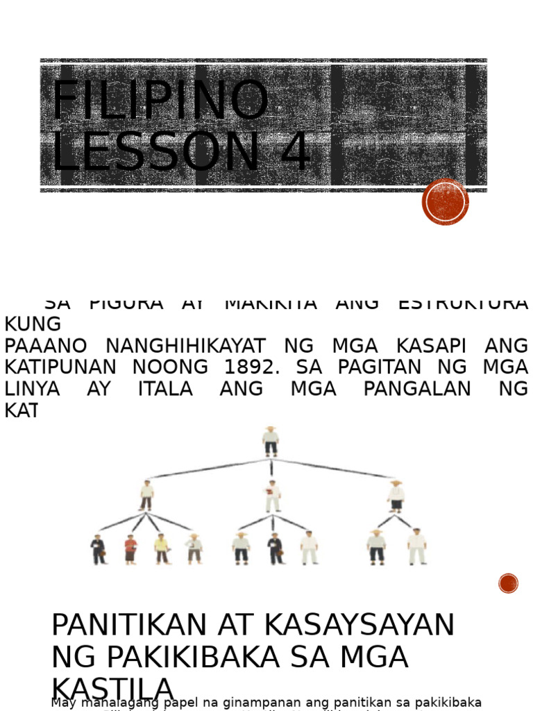 Filipino Lesson 4 | PDF