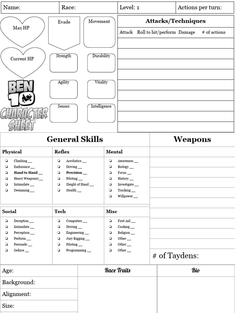 b10_Character_sheet_template-2 | PDF