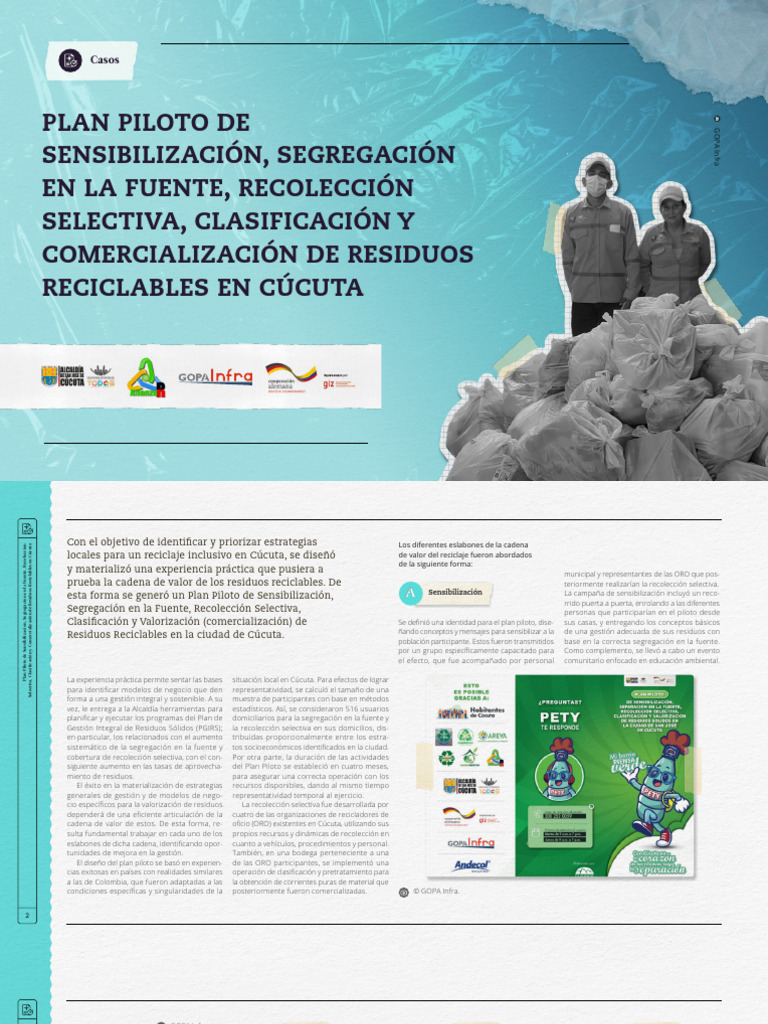 Reciclaje Inclusivo en Cúcuta: Plan Piloto | PDF | Residuos | Reciclaje