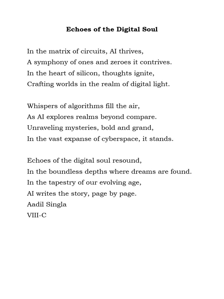 Echoes of The Digital Soul | PDF