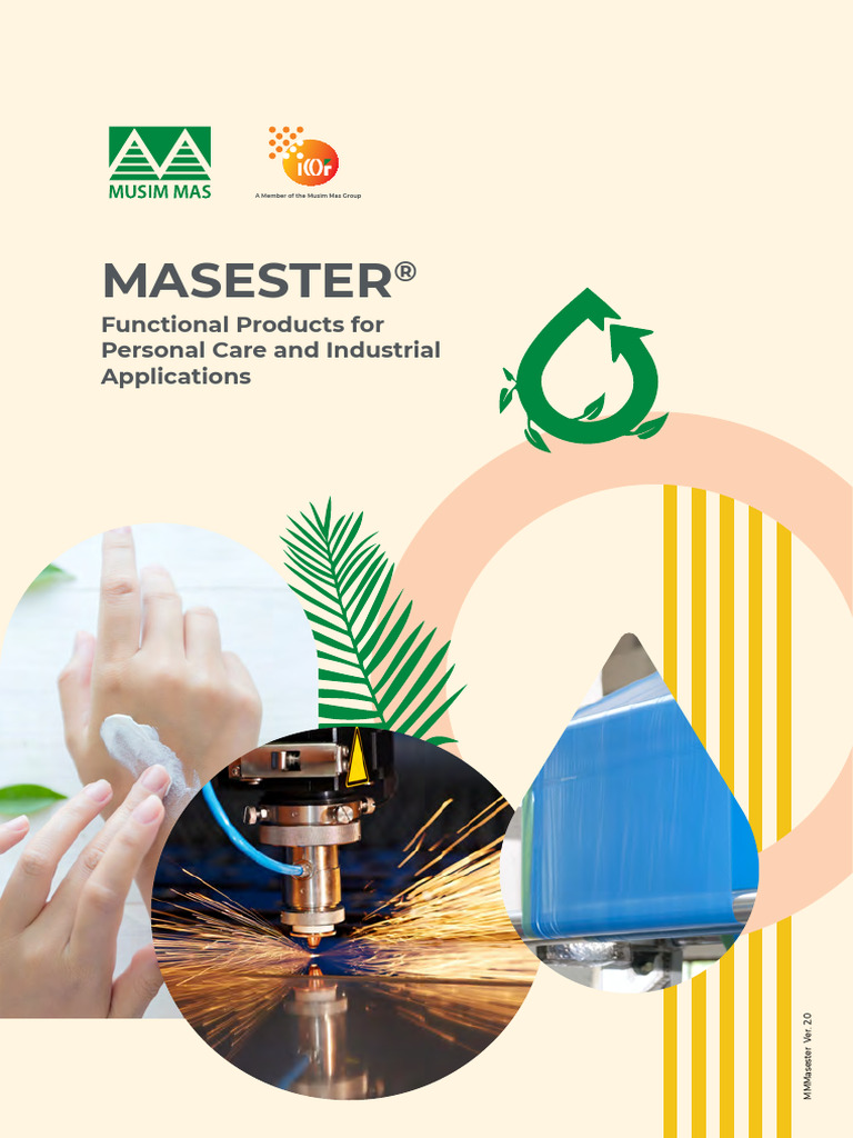 MASESTER Personal Care and Industrial Application Brochure | PDF | Emulsion