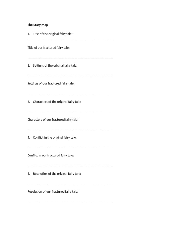 The Story Map Fairytale | PDF