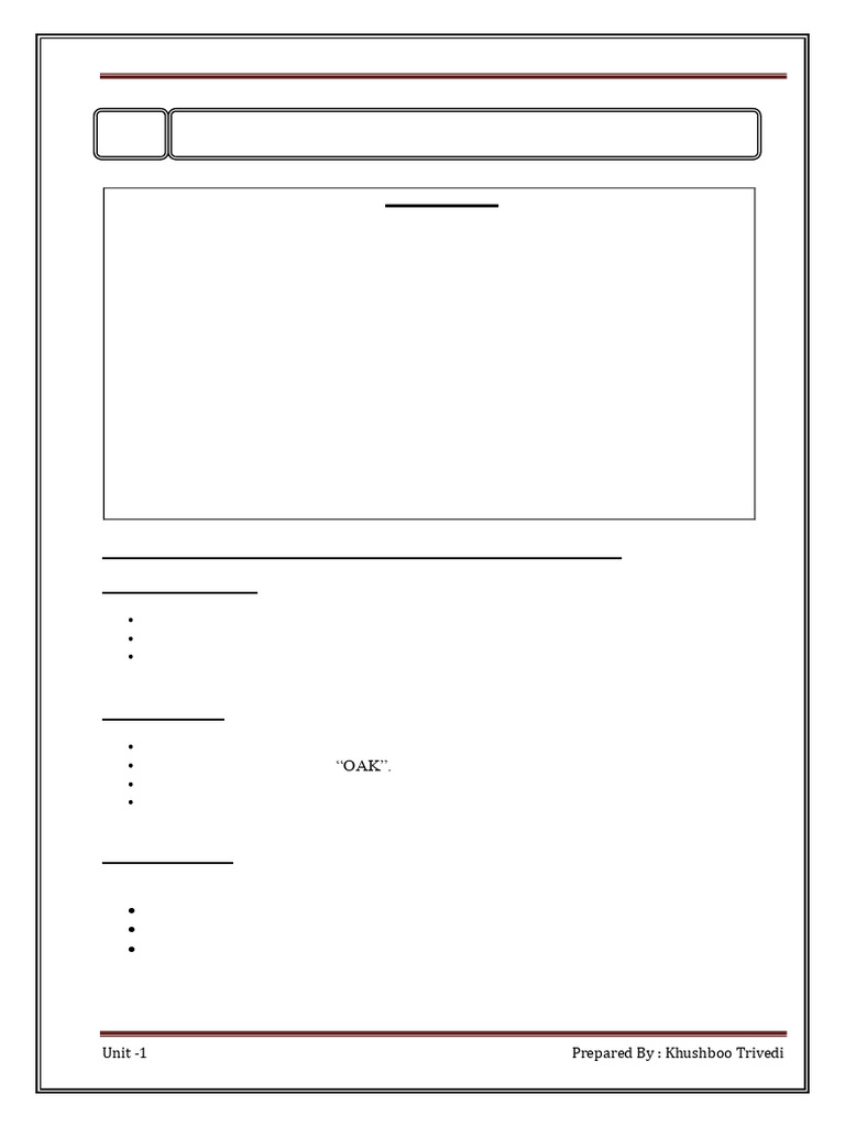 1 Introduction To Java Programming: Unit - 1 Prepared By: Khushboo Trivedi | PDF | Java ...