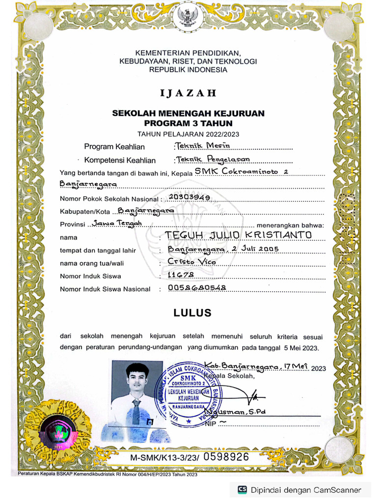 CV Teguh Julio | PDF