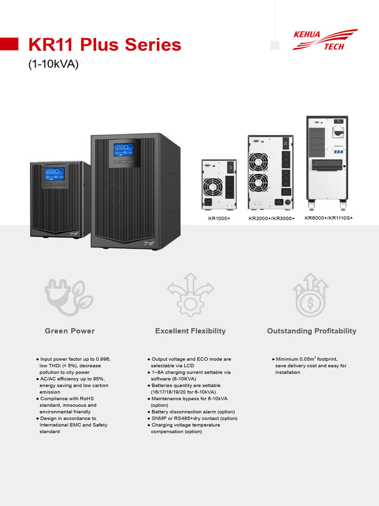 Kr11 Plus 1-10kva | PDF | Electrical Engineering | Electronic Engineering