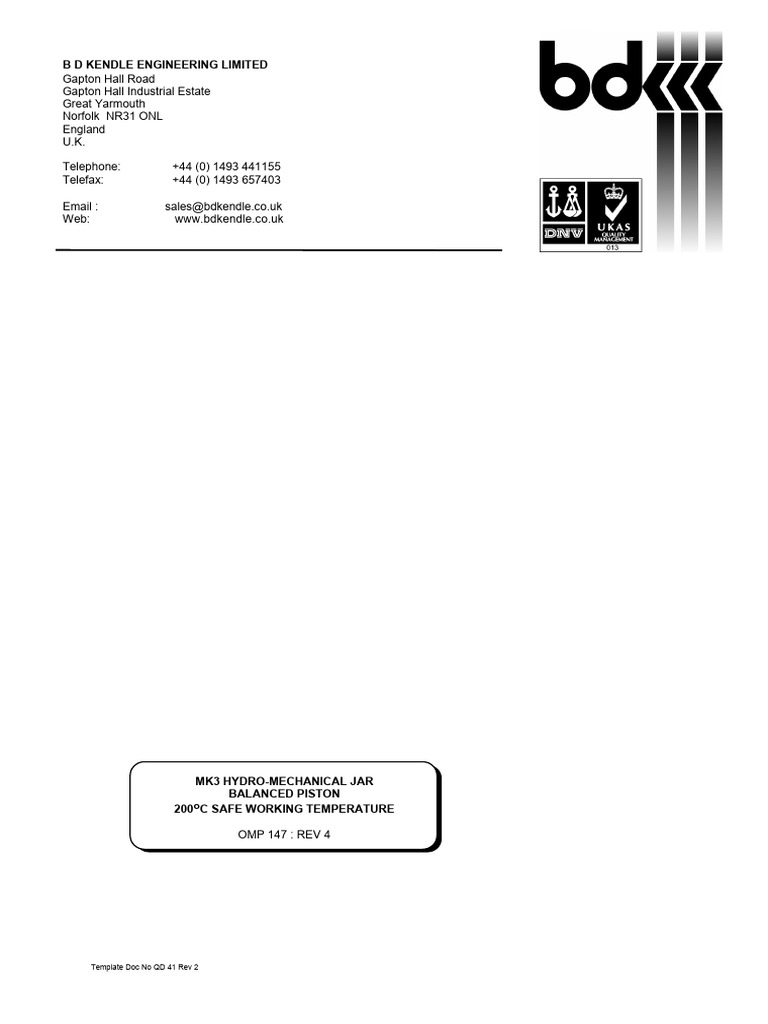 147 - 04 Mk3 Hydro-Mech Jar | PDF | Piston | Screw