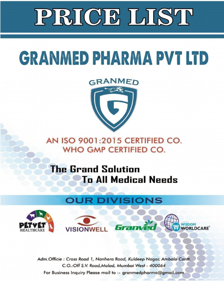 Comprehensive Pharmaceutical Product List | PDF | Syringe | Intravenous ...