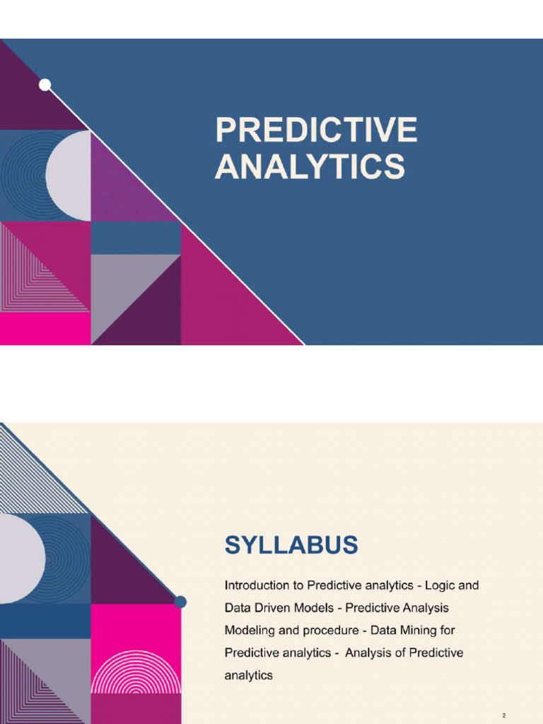 Business Analytics BA - BA4206 - Slide Presentation Notes - Unit 4 ... Business Analytics BA - BA4206 - Slide Presentation Notes - Unit 4 ...