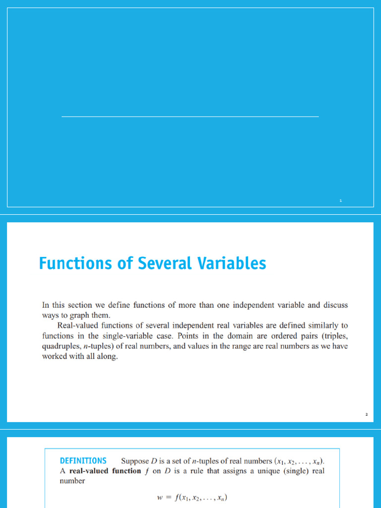 Multivariable Lec#01 | PDF