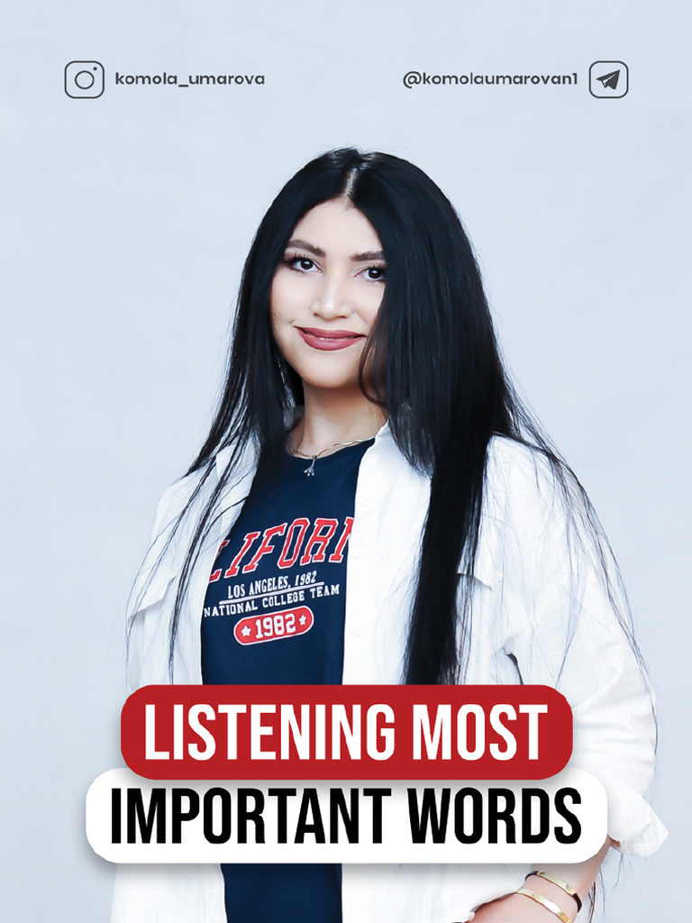 Listening Most Important Words | PDF