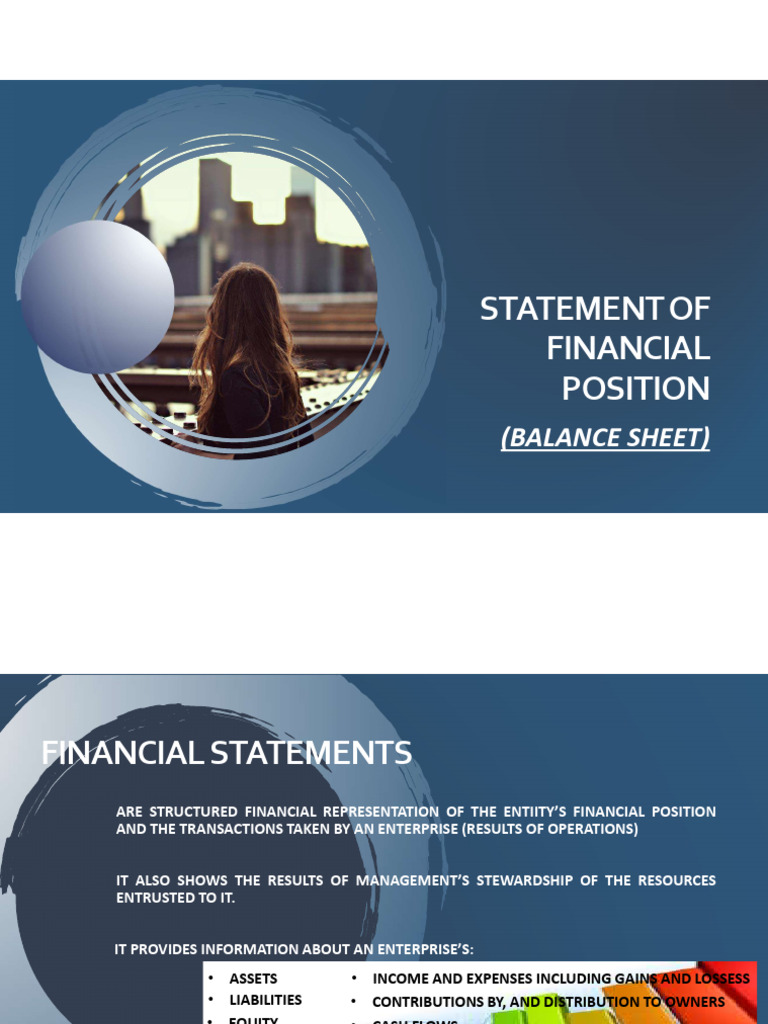 Financial Position Statement Overview | PDF | Equity (Finance ...