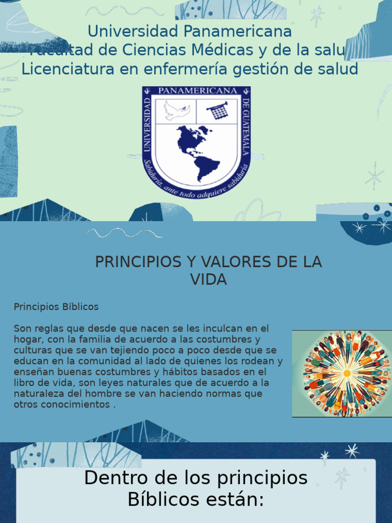 Principios Y Valores De La Vida Pdf Amor Jesús