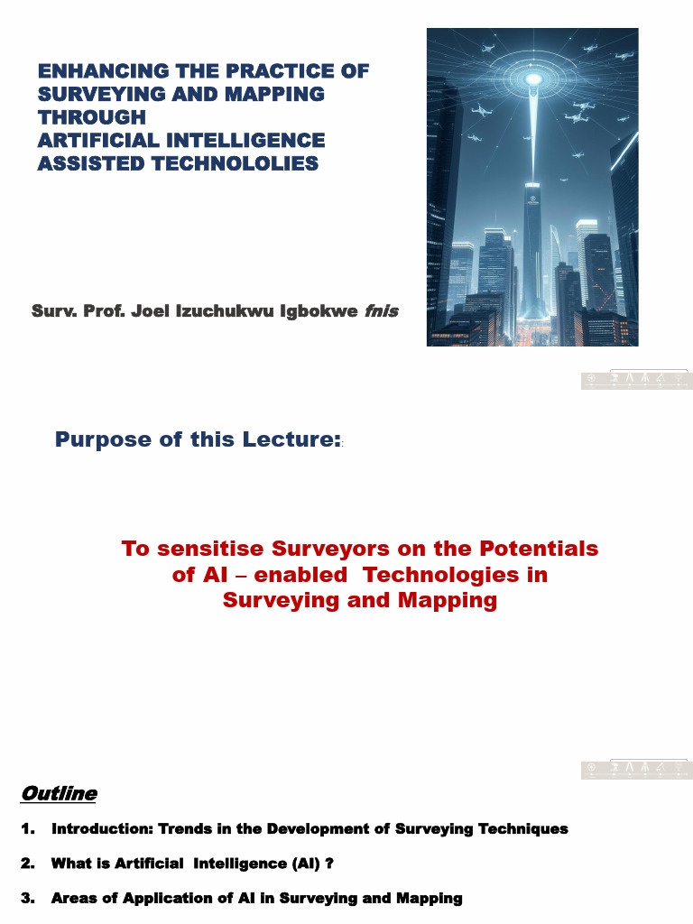 Enhancing Surveying And Mapping With Ai Assisted Technologies Pdf