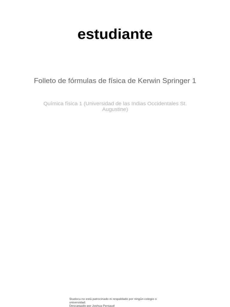 Libro de Fórmulas de Física Por Kerwin Springer 1 | PDF | Calor | Desintegración radioactiva